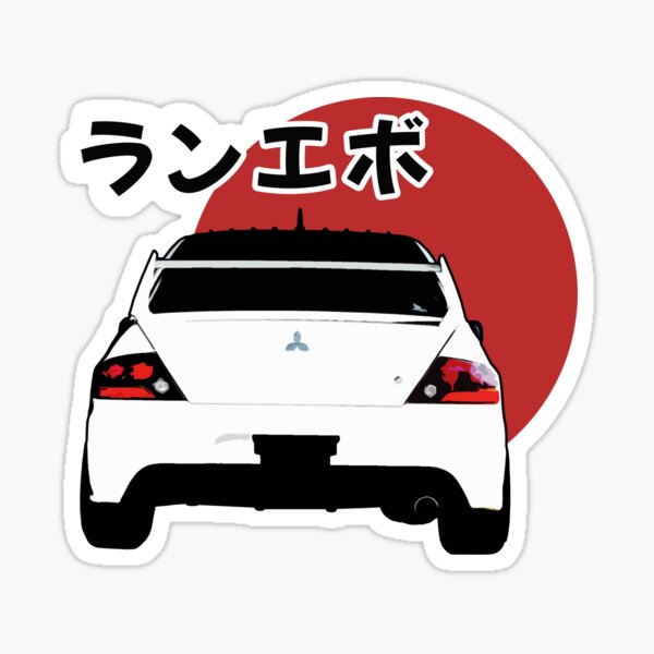 "Mitsubishi Lancer Evolution 9 JDM" Sticker for Sale by charsville ...