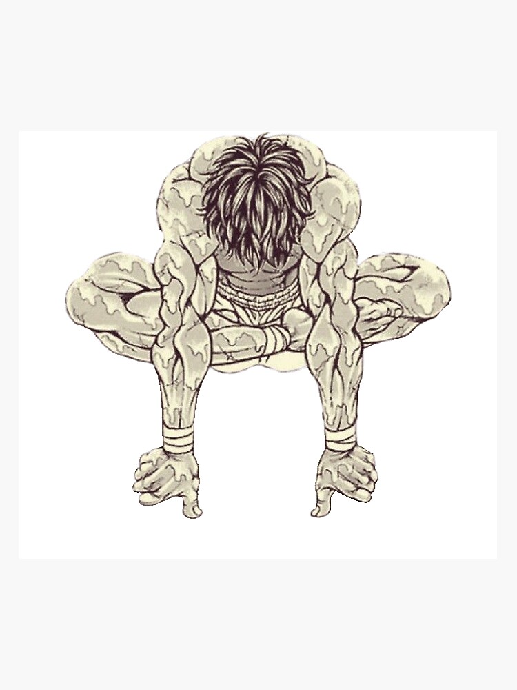 "Baki Pose" Sticker for Sale by zechj98 | Redbubble