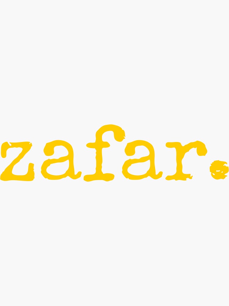 "Zafar." Sticker by dust-designs | Redbubble