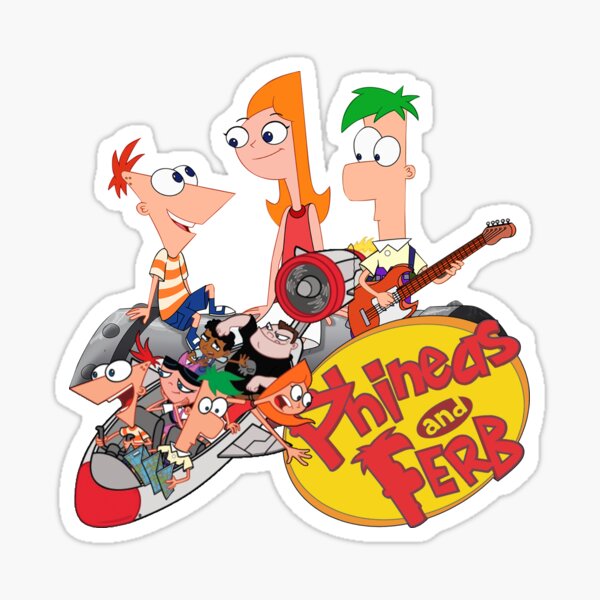 "Phineas and Ferb" Sticker for Sale by thebeatgoStupid | Redbubble