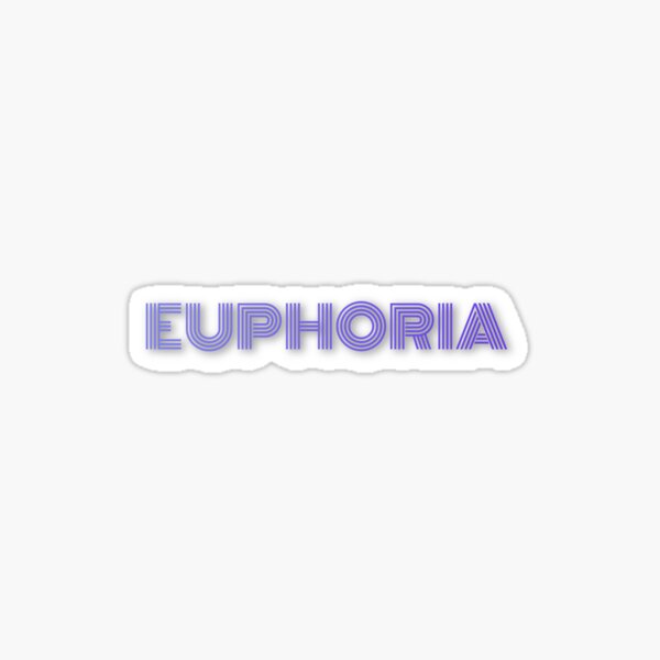 "euphoria sticker" Sticker for Sale by alexandelena | Redbubble