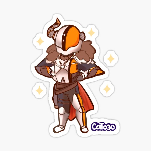 "Lord Shaxx Chibi" Sticker for Sale by CAT-o3o | Redbubble