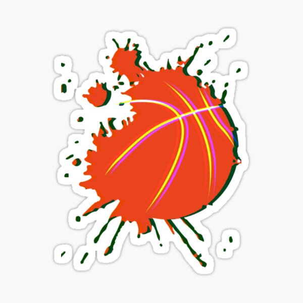 "Basketball Art" Sticker for Sale by fouzy | Redbubble