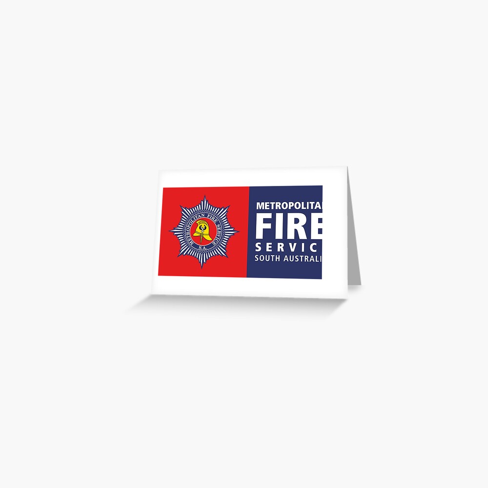 "South Australia Metropolitan Fire Service - logo" Greeting Card by ...