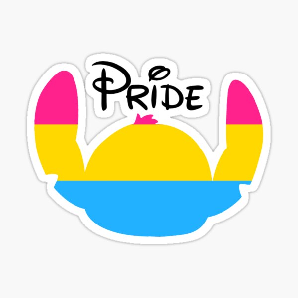 "Pan Pride Stitch" Sticker by Kallej | Redbubble