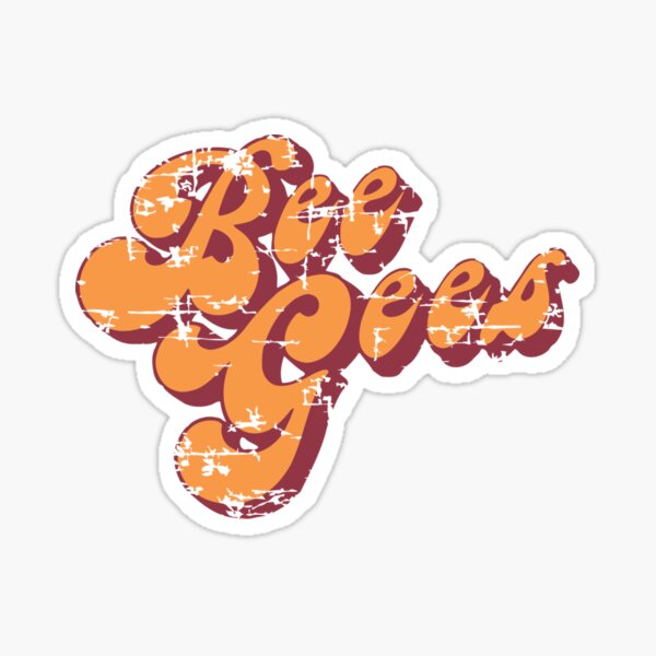 "Top Band Legend Bee Gees Retro Sticker" Sticker for Sale by heidifisch ...