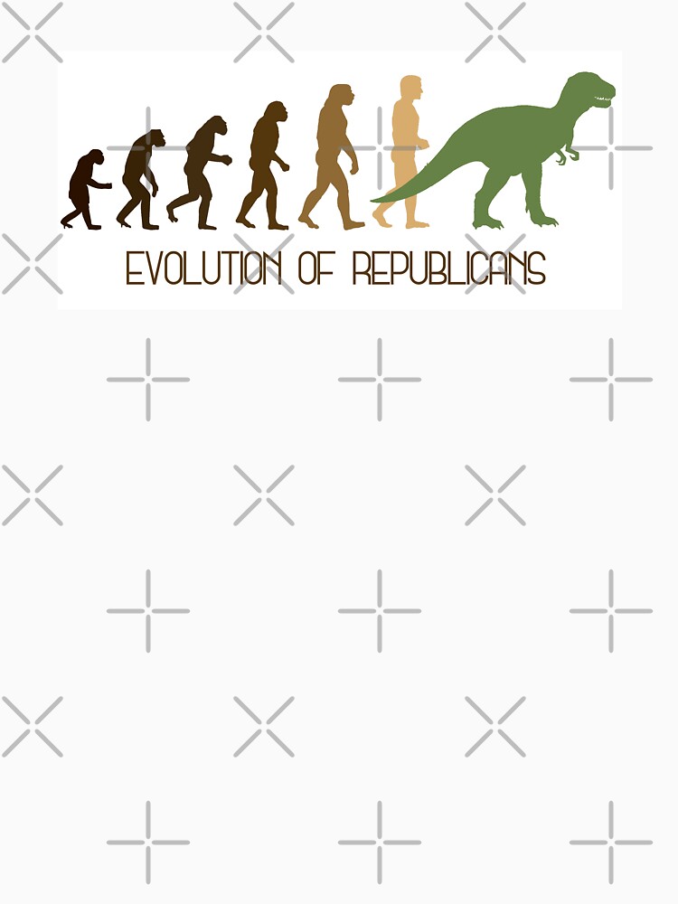 "Evolution of Republicans" T-shirt for Sale by partyfarty | Redbubble ...