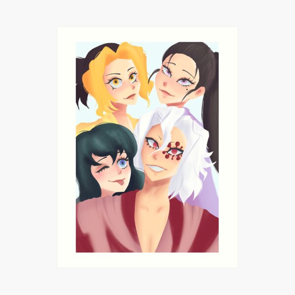 "uzui suma hinatsuru makio tengen" Art Print for Sale by barbiepngs ...