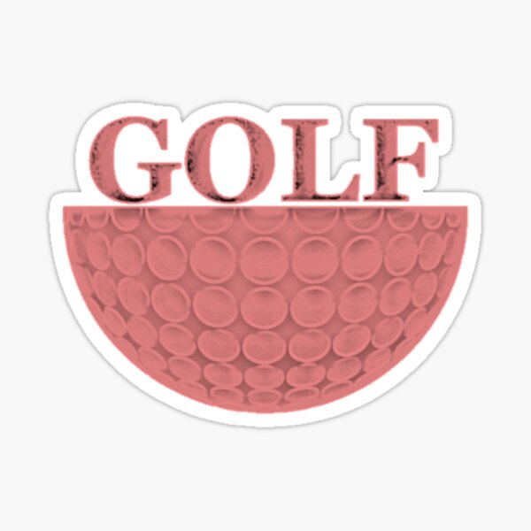 "Pink Golf" Sticker for Sale by MosesT-Shirts | Redbubble