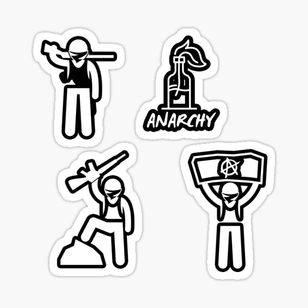 "Anarchy Stickers Pack" Sticker by Anarking | Redbubble
