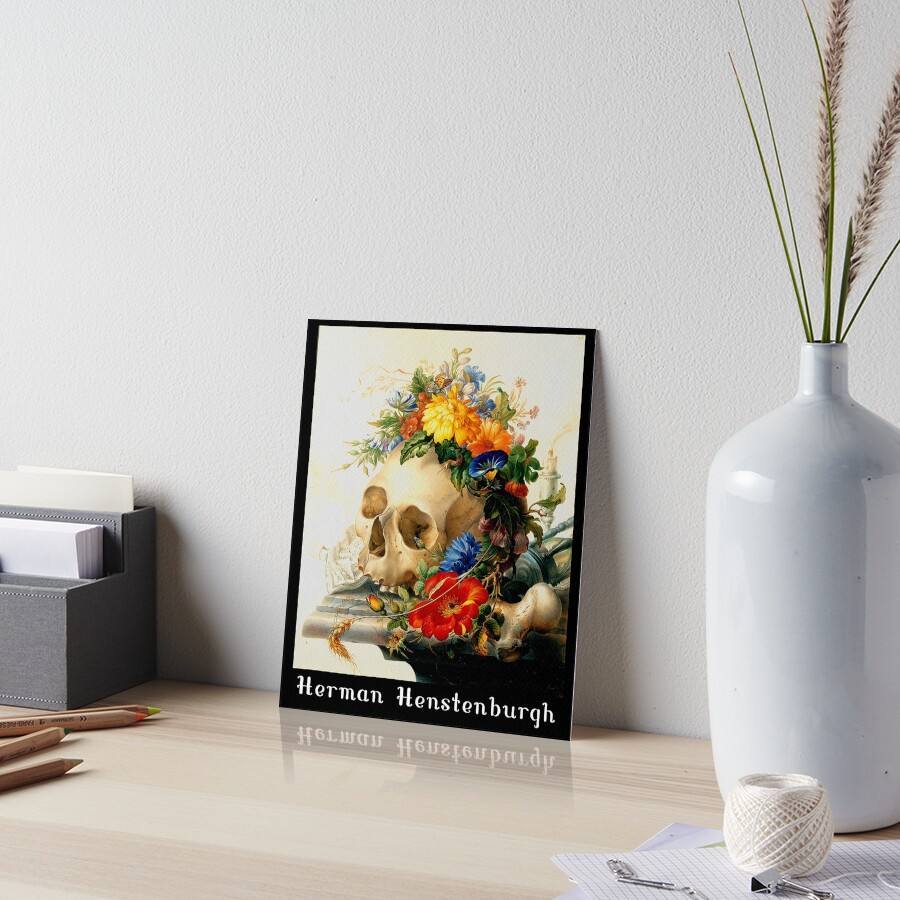 "Vanitas Skull Still Life by Herman Henstenburgh" Art Board Print for ...