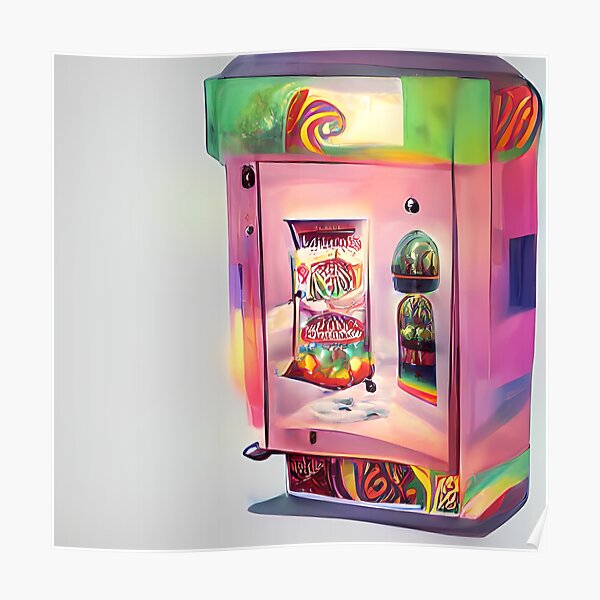 "Candy Vending Machine Ai Generated Art #6" Poster by AI-Frames | Redbubble