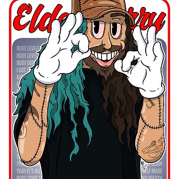 "Ruby Da Cherry Retro Graphic" Sticker for Sale by Elder-Berry-Art ...