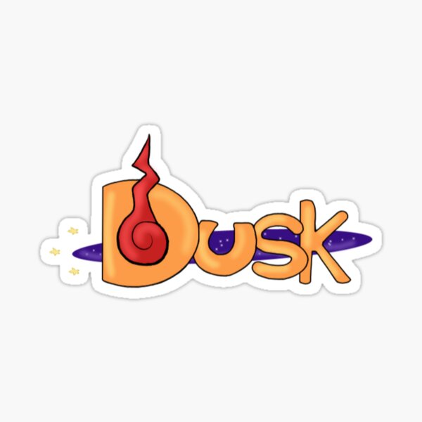 "Dusk title logo" Sticker by CreaToRComics | Redbubble