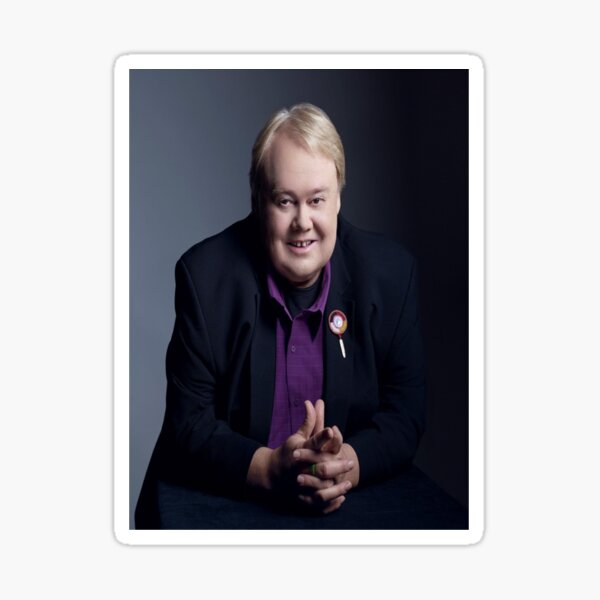 "Louie Anderson Smiling " Sticker by Cuteepatutee | Redbubble