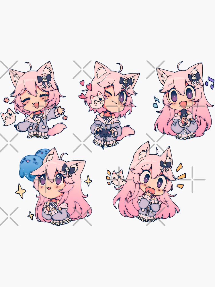 "Nyatasha Nyanners Chibi" Sticker for Sale by Chittick | Redbubble