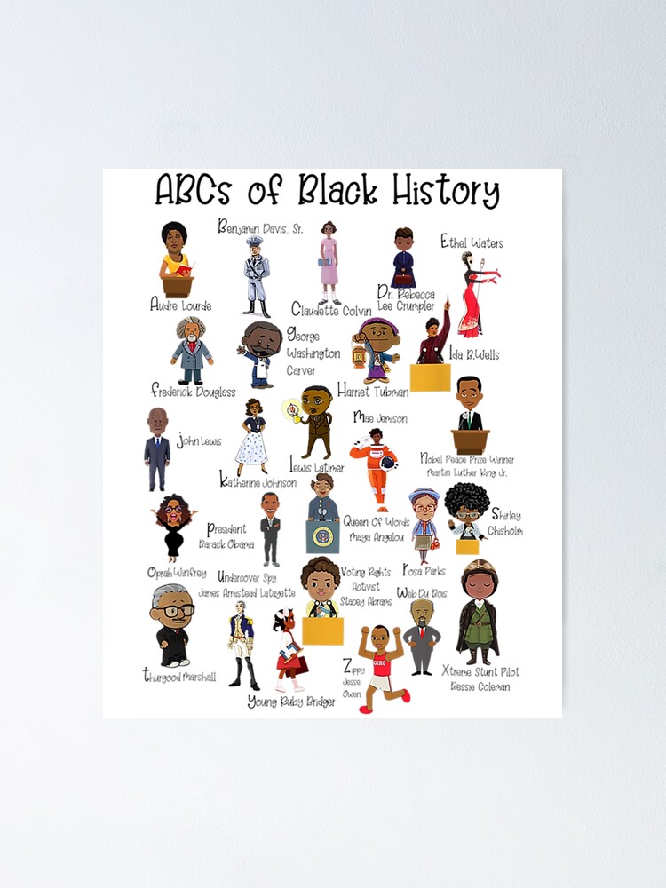 "ABCs of Black History Month Pride Women Men Teacher Gift T-Shirt ...