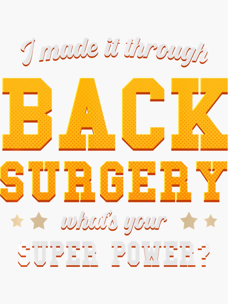 "back surgery recovery get well soon injury spine fusion long sleeve ...