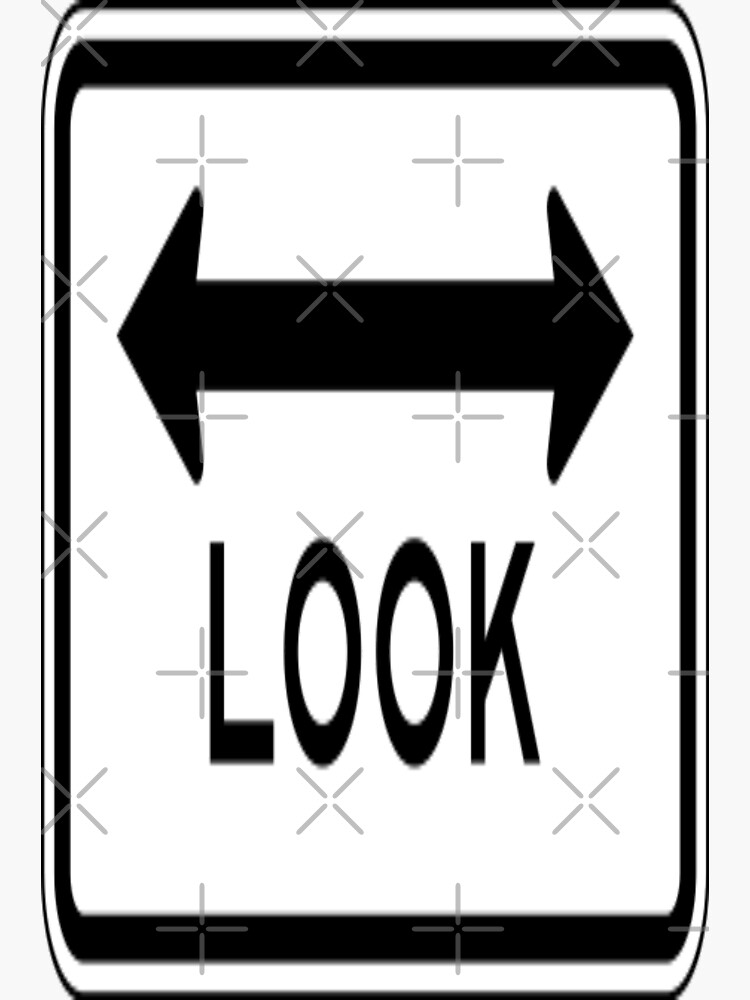 "Look Arrow Sign" Sticker by SylaiseBlessing | Redbubble