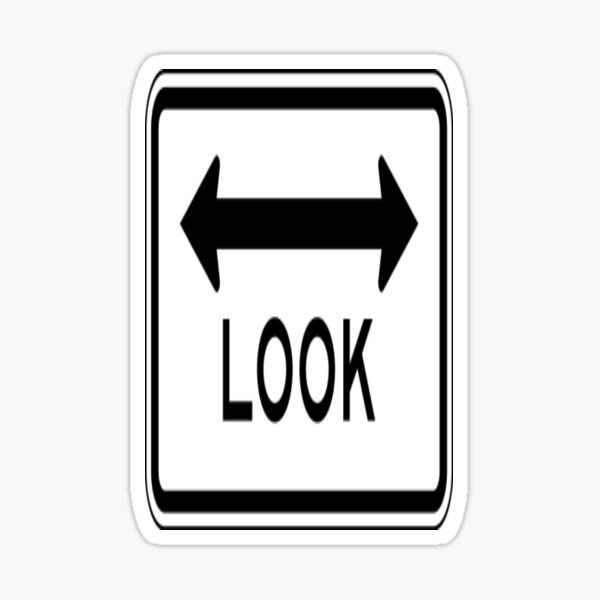 "Look Arrow Sign" Sticker by SylaiseBlessing | Redbubble