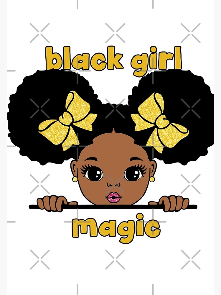 "BLACK GIRL MAGIC YELLOW" Poster for Sale by DiscoVibes | Redbubble