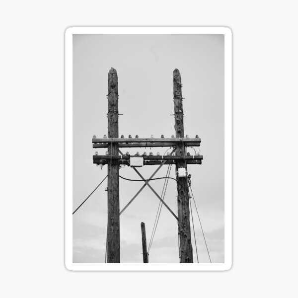 "Power poles" Sticker for Sale by Sam-Thomas | Redbubble
