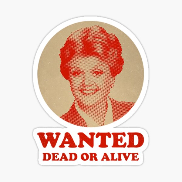 "Jessica Fletcher 2" Sticker by Nichollsart | Redbubble