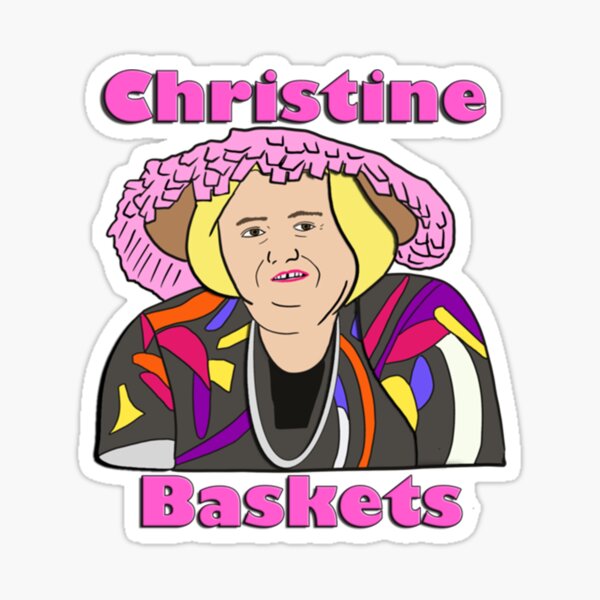 "Christine Baskets Louie Anderson " Sticker by CelticFolkS | Redbubble
