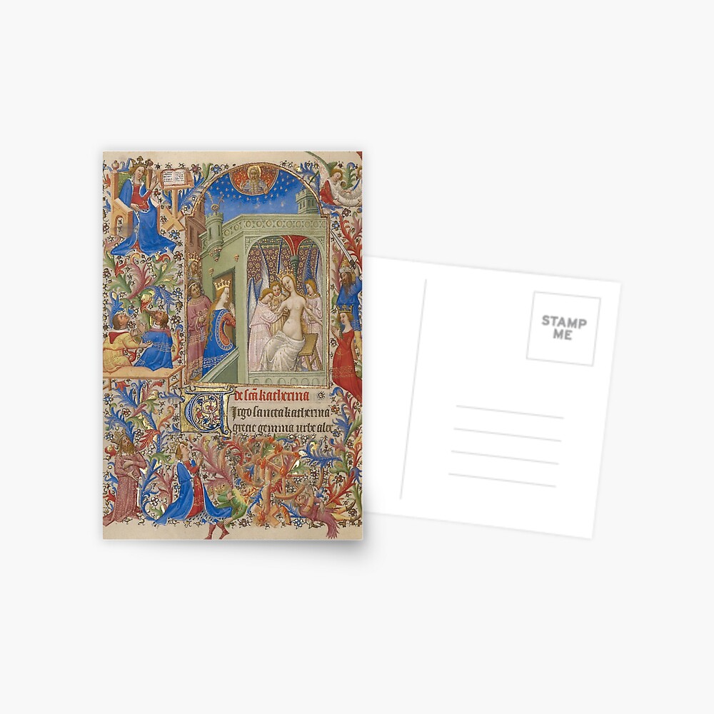"Medieval Illumination Art - Angels and Virgin Mary" Poster for Sale by ...