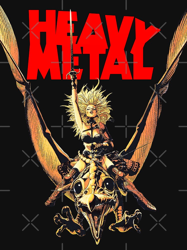 "Heavy Metal" T-shirt for Sale by Nizamo | Redbubble | 80s t-shirts ...