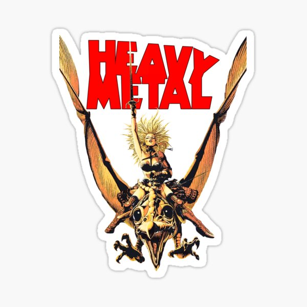 "Heavy Metal" Sticker for Sale by Nizamo | Redbubble