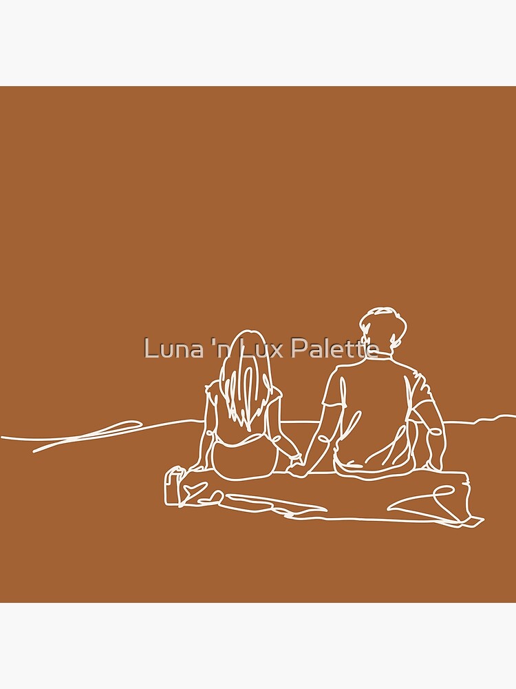 "Aesthetic Couple Picture | Travel Sweet Memories | Rust Line Drawing ...