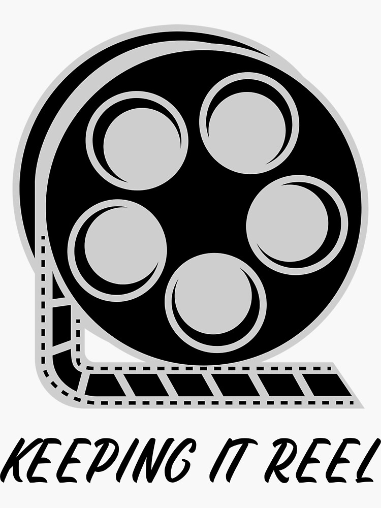 "Keeping It Reel" Sticker for Sale by DiversePrints | Redbubble
