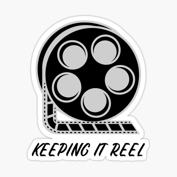 "Keeping It Reel" Sticker for Sale by DiversePrints | Redbubble