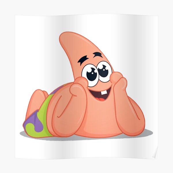 "Patrick Star" Poster for Sale by KingOfTheDay | Redbubble