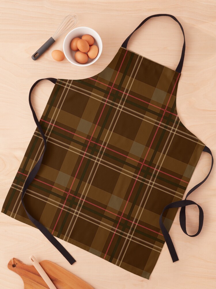 "Plaid, Brown Plaid" Apron for Sale by gotitat | Redbubble
