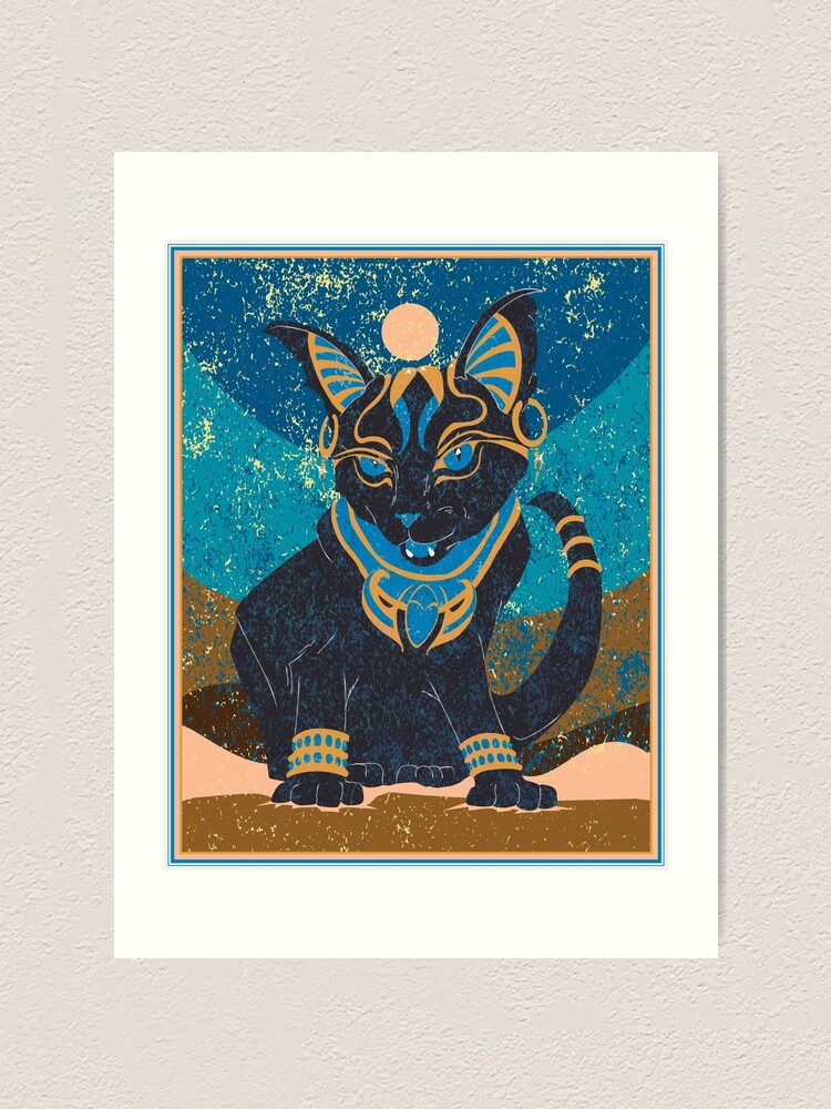 "Bastet (4), lapis lazuli" Art Print for Sale by John-Frum | Redbubble