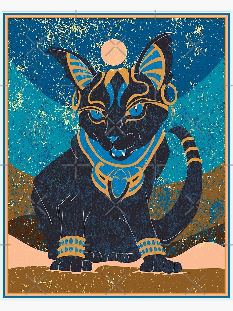 "Bastet (4), lapis lazuli" Art Print for Sale by John-Frum | Redbubble