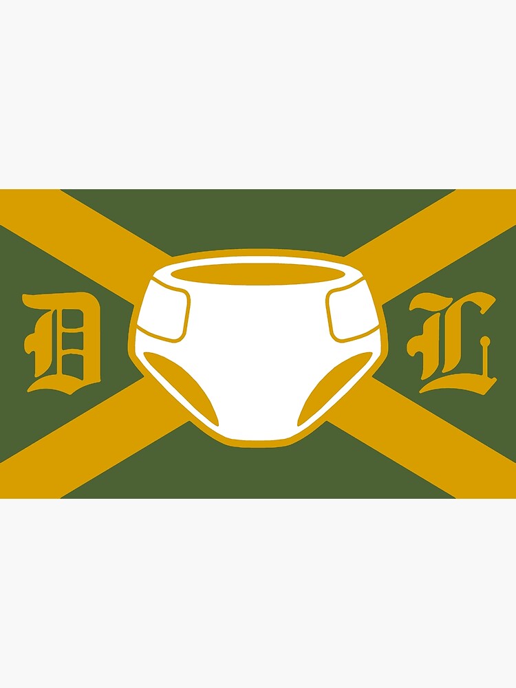"GOLD DIAPER LOVER FLAG" Poster for Sale by MisterKrinkles | Redbubble