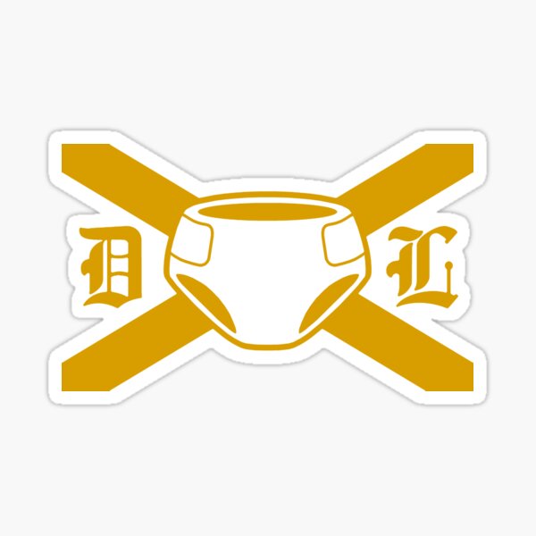 "GOLD DIAPER LOVER FLAG" Sticker for Sale by MisterKrinkles | Redbubble