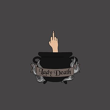 "Lady Death" Sticker for Sale by AERher | Redbubble