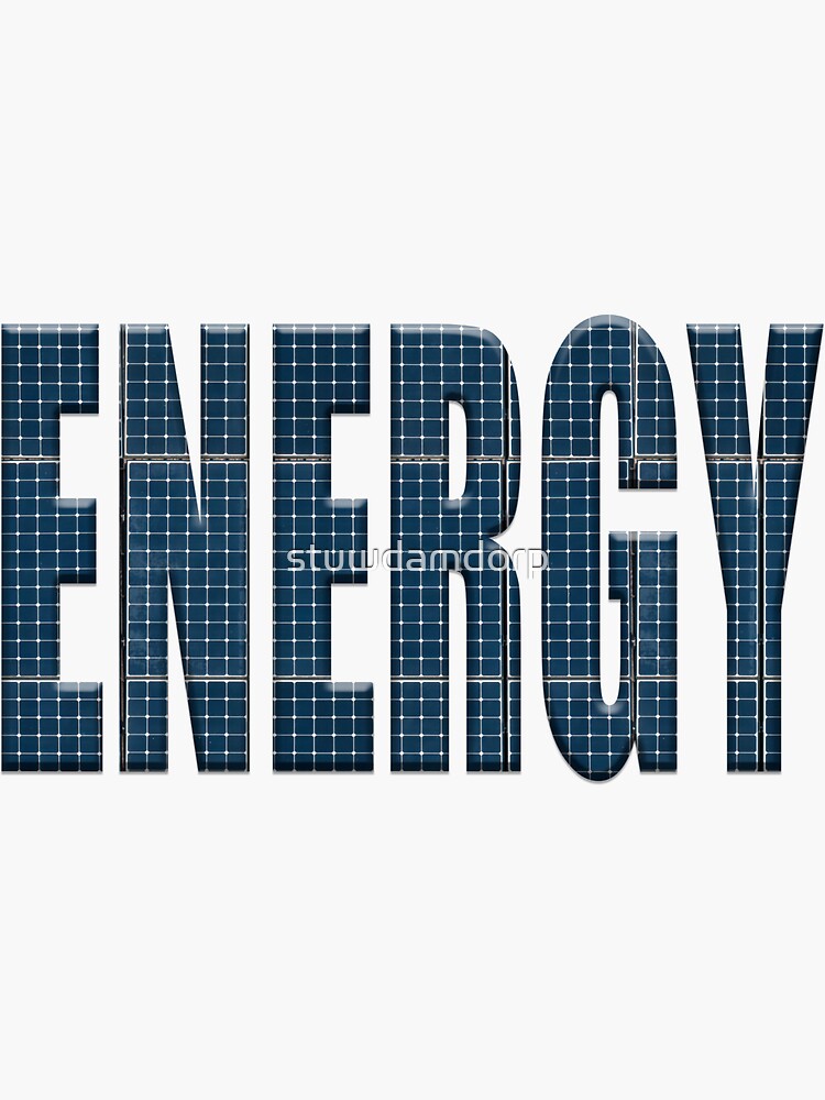 "Energy solar panels photo" Sticker for Sale by stuwdamdorp | Redbubble