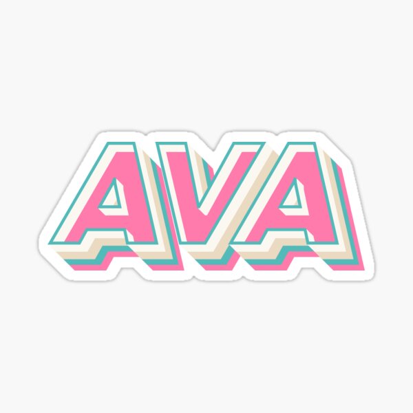 "Ava " Sticker by KB-SbDesigns | Redbubble