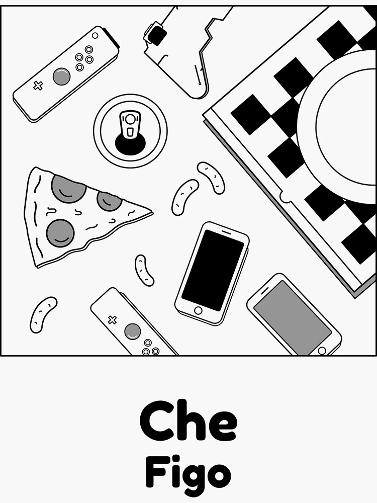 "Che Figo " Sticker for Sale by adamajd | Redbubble