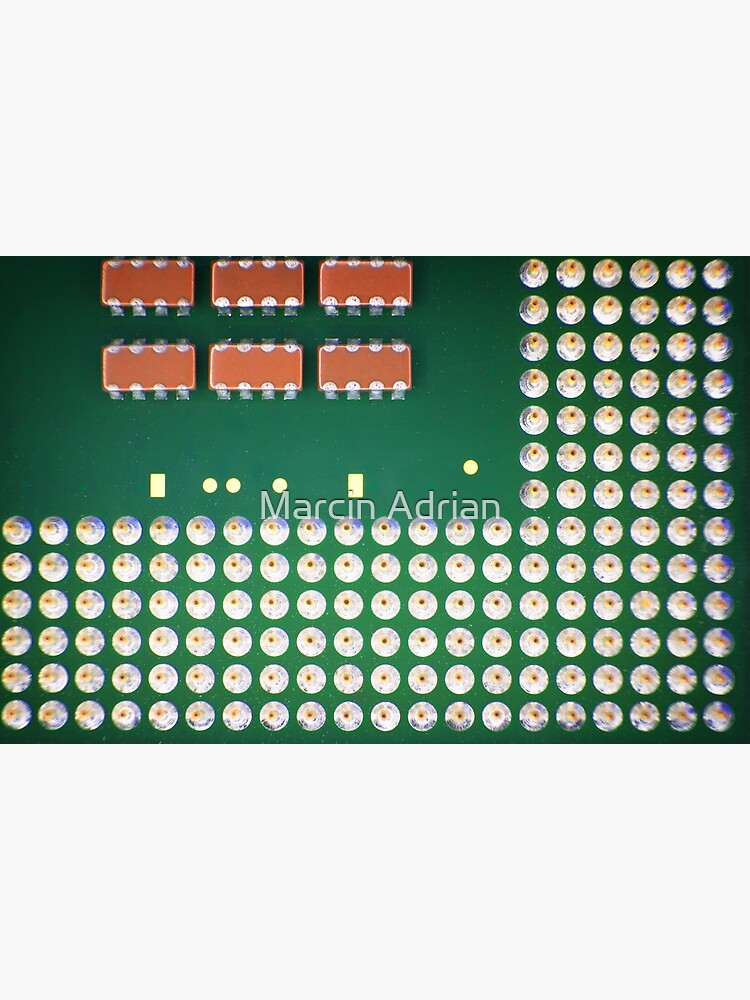 Cpu pins and chip, microchip processor legs computer component technology. Macro photography ...