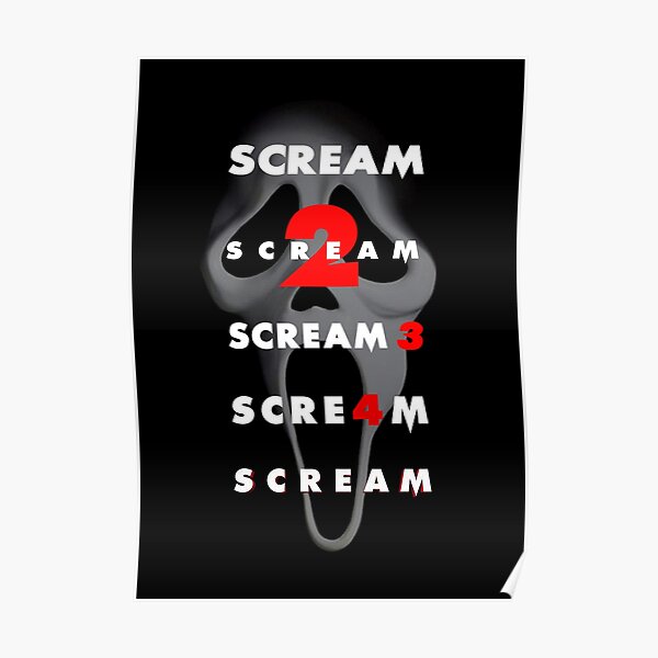 "Scream Movie Series Logos" Poster for Sale by ThatBenGuy23 | Redbubble