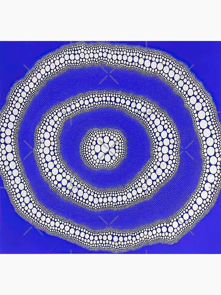 "Yayoi Kusama Circle Blue Exhibition" Poster for Sale by 1999ericbach ...