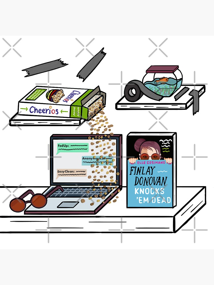 "Finlay Donovan Knocks 'Em Dead - Elle Cosimano" Sticker by ...