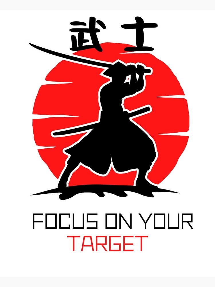 "focus on your target" Poster for Sale by EPICSOY | Redbubble