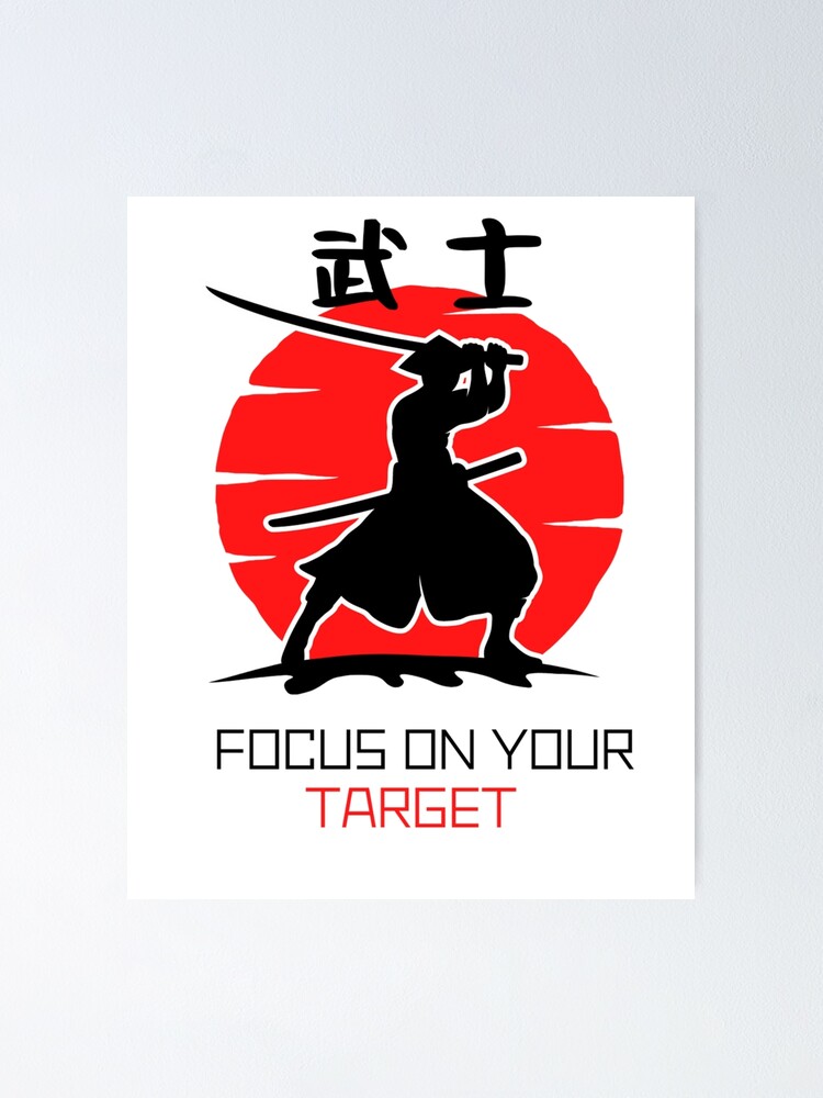 "focus on your target" Poster for Sale by EPICSOY | Redbubble